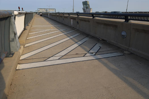 Border between Virginia and Washington, D.C. marked on the in 2020
